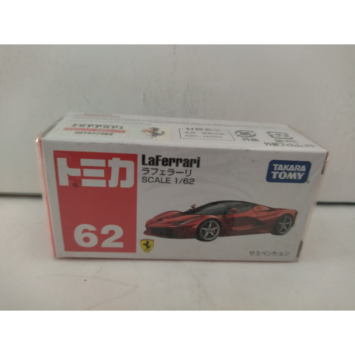 FERRARI LaFERRARI RED 1:62/apx 1:64 TOMICA 62 TOMY - BCN STOCK CARS