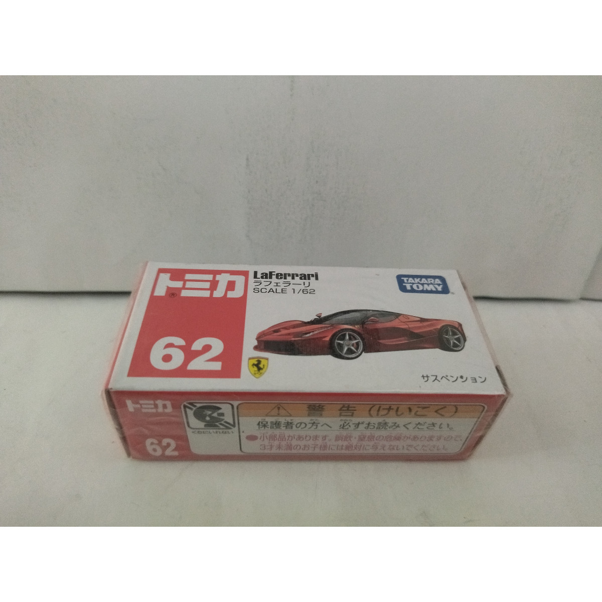 FERRARI LaFERRARI RED 1:62/apx 1:64 TOMICA 62 TOMY - BCN STOCK CARS