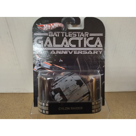 BATTLESTAR GALACTICA CYLON RAIDER 1:64 HOT WHEELS PREMIUM - BCN STOCK CARS