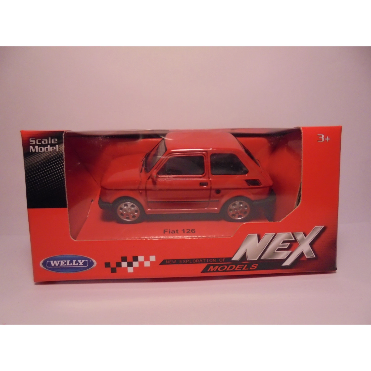 FIAT 126 RED 1:43 WELLY NEX - BCN STOCK CARS