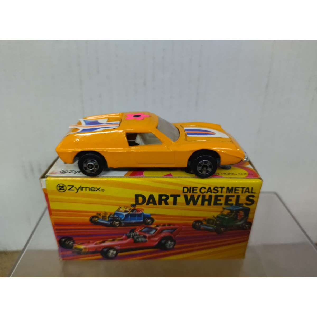 LOTUS EUROPA ORANGE 1:64 ZYLMEX D36 VINTAGE BOX HONG KONG - BCN STOCK CARS