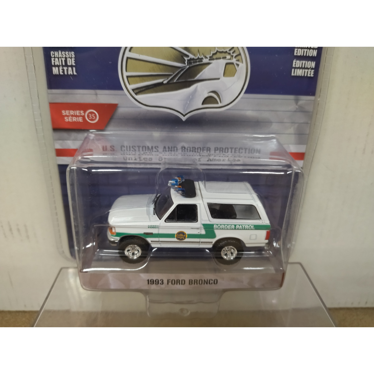 FORD BRONCO 1993 USA POLICE US CUSTOMS AND BORDER PROTECTION 1:64 ...