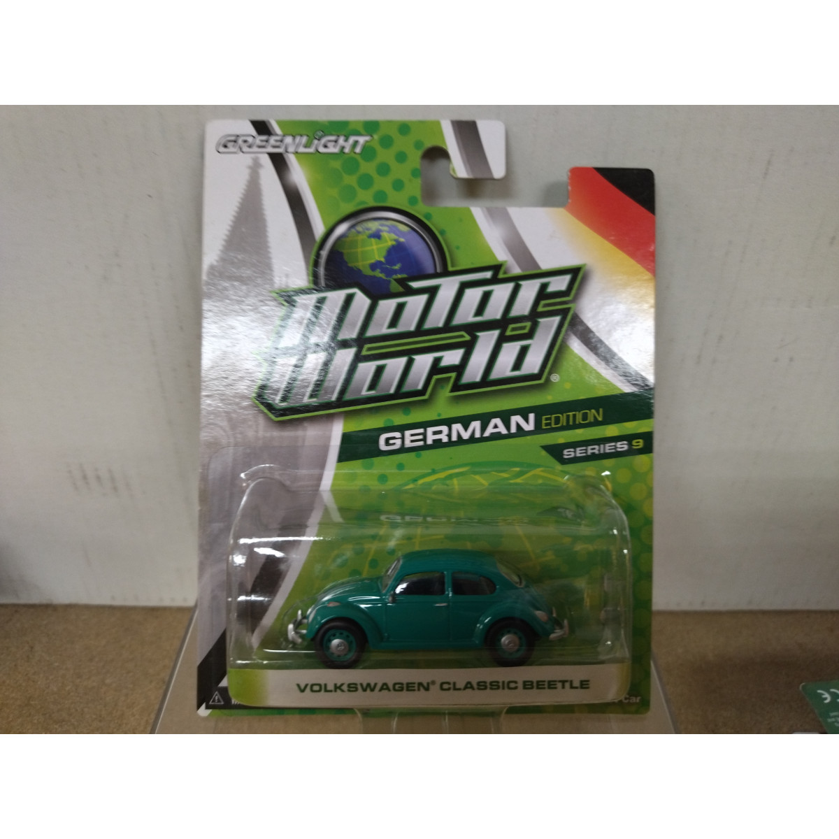 VOLKSWAGEN CLASSIC BEETLE GREEN S9 GERMAN EDITION MOTOR WORLD 1:64 ...