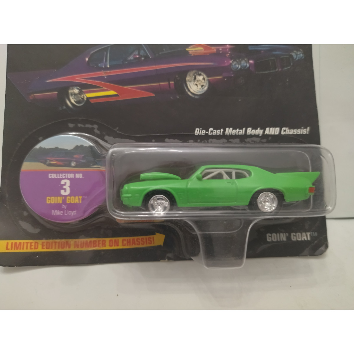 GOIN´GOAT 3 GREEN HOT RODS 1:64 JOHNNY LIGHTNING - BCN STOCK CARS
