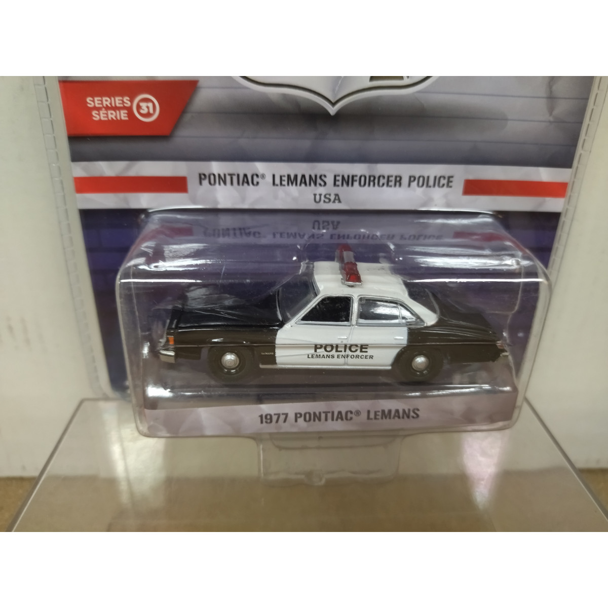 PONTIAC LEMANS 1977 USA POLICE ENFORCER 1:64 GREENLIGHT - BCN STOCK CARS