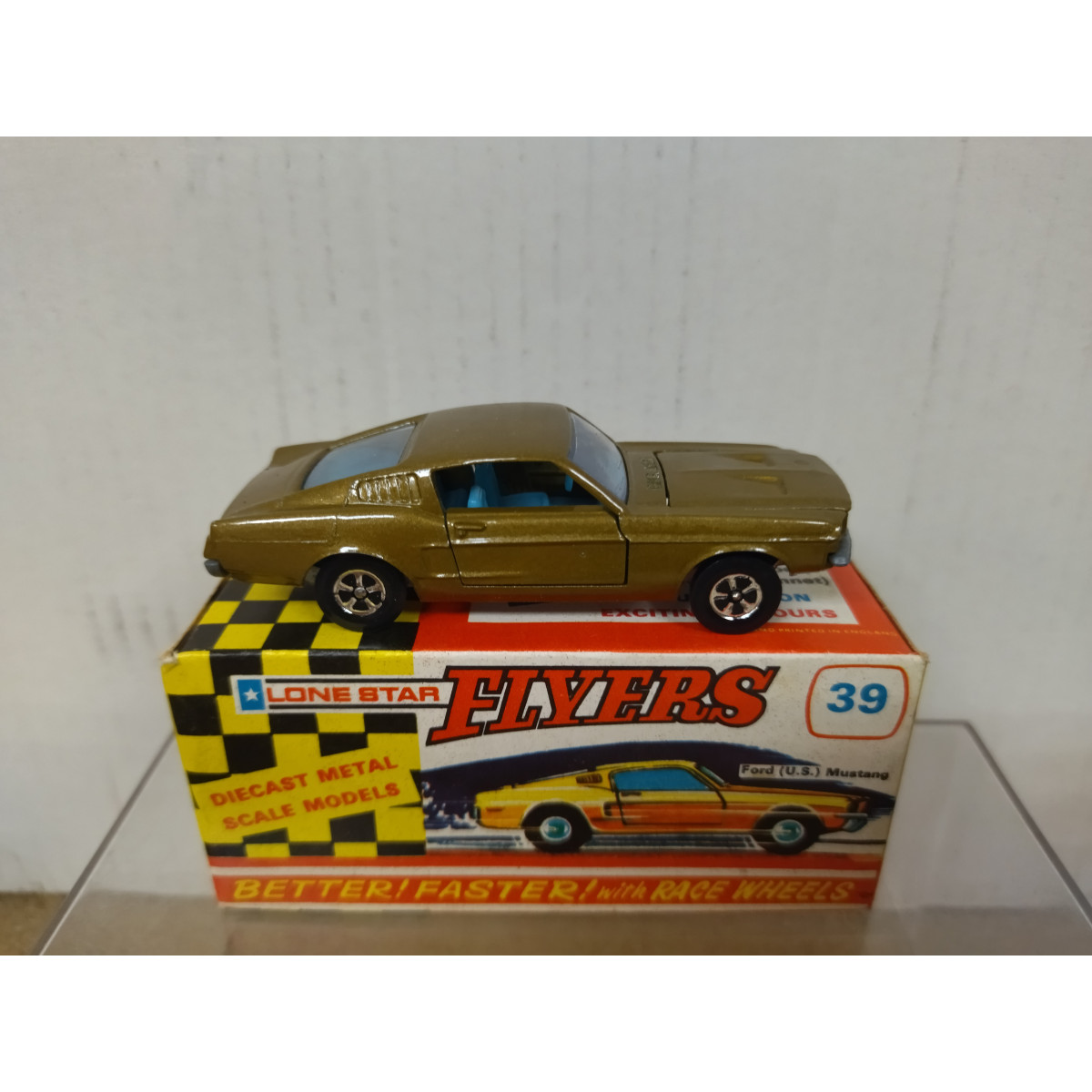 FORD MUSTANG GT BROWN 1:64 LONE STAR FLYERS 39 - BCN STOCK CARS