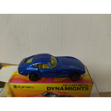 TOYOTA 2000 GT BLUE apx 1:64 ZYLMEX P303 VINTAGE BOX DYNAMIGHTS HONG KONG - BCN STOCK CARS
