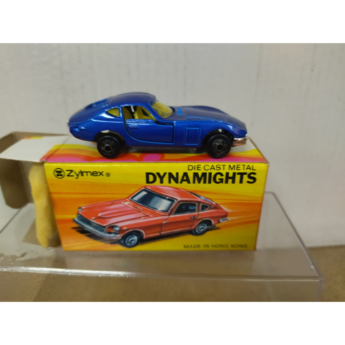 TOYOTA 2000 GT BLUE apx 1:64 ZYLMEX P303 VINTAGE BOX DYNAMIGHTS HONG KONG - BCN STOCK CARS