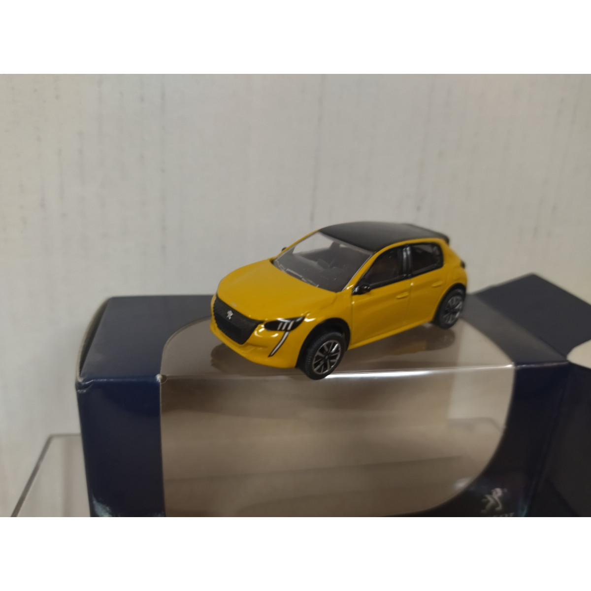 PEUGEOT 208 2019 YELLOW apx 1:64 NOREV 3 INCHES (7,5cm) - BCN STOCK CARS