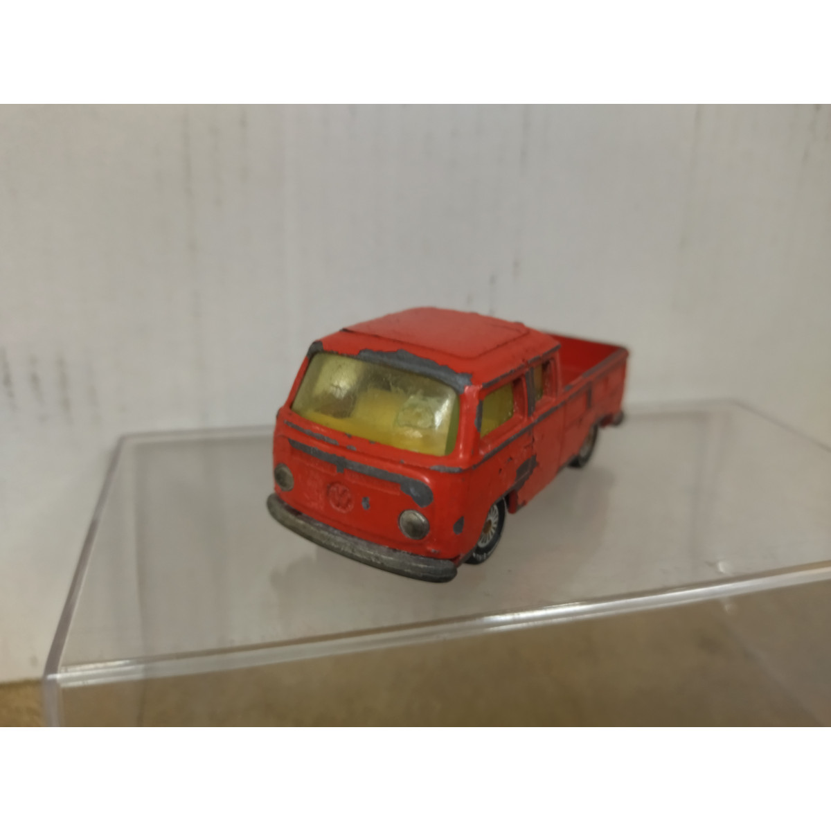 VOLKSWAGEN T2 BUS/BULLI PICKUP RED 1:60/apx 1:64 SIKU 1331 NO BOX - BCN ...
