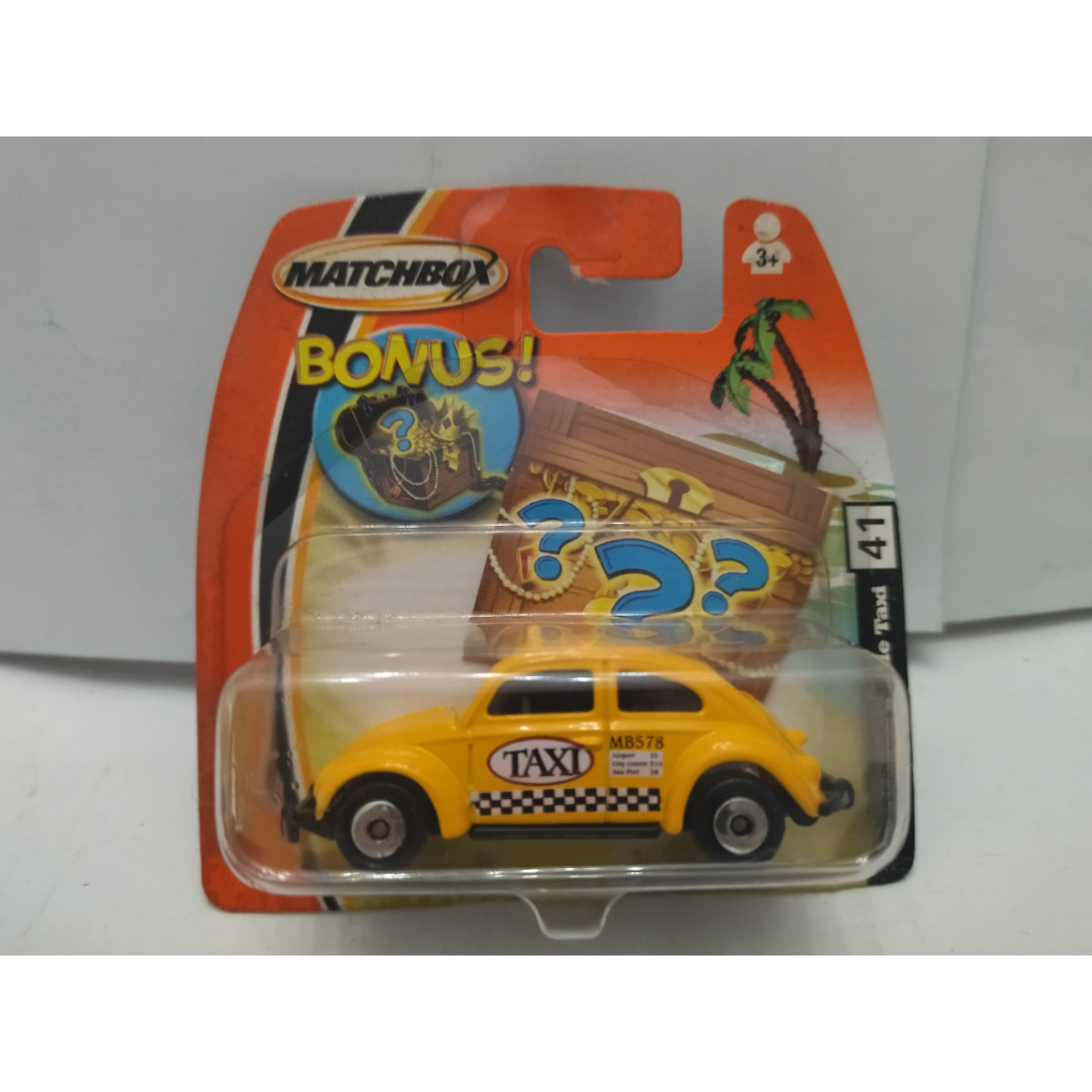 VOLKSWAGEN BEETLE TAXI 2005 TREASURE BONUS n41 1:64 MATCHBOX - BCN ...