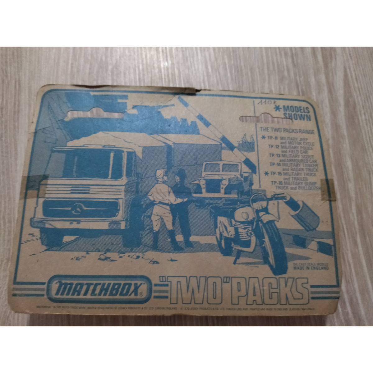 TP-12 MILITARY POLICE and FIELD CAR 1:64 MATCHBOX TWO PACKS - BCN STOCK ...