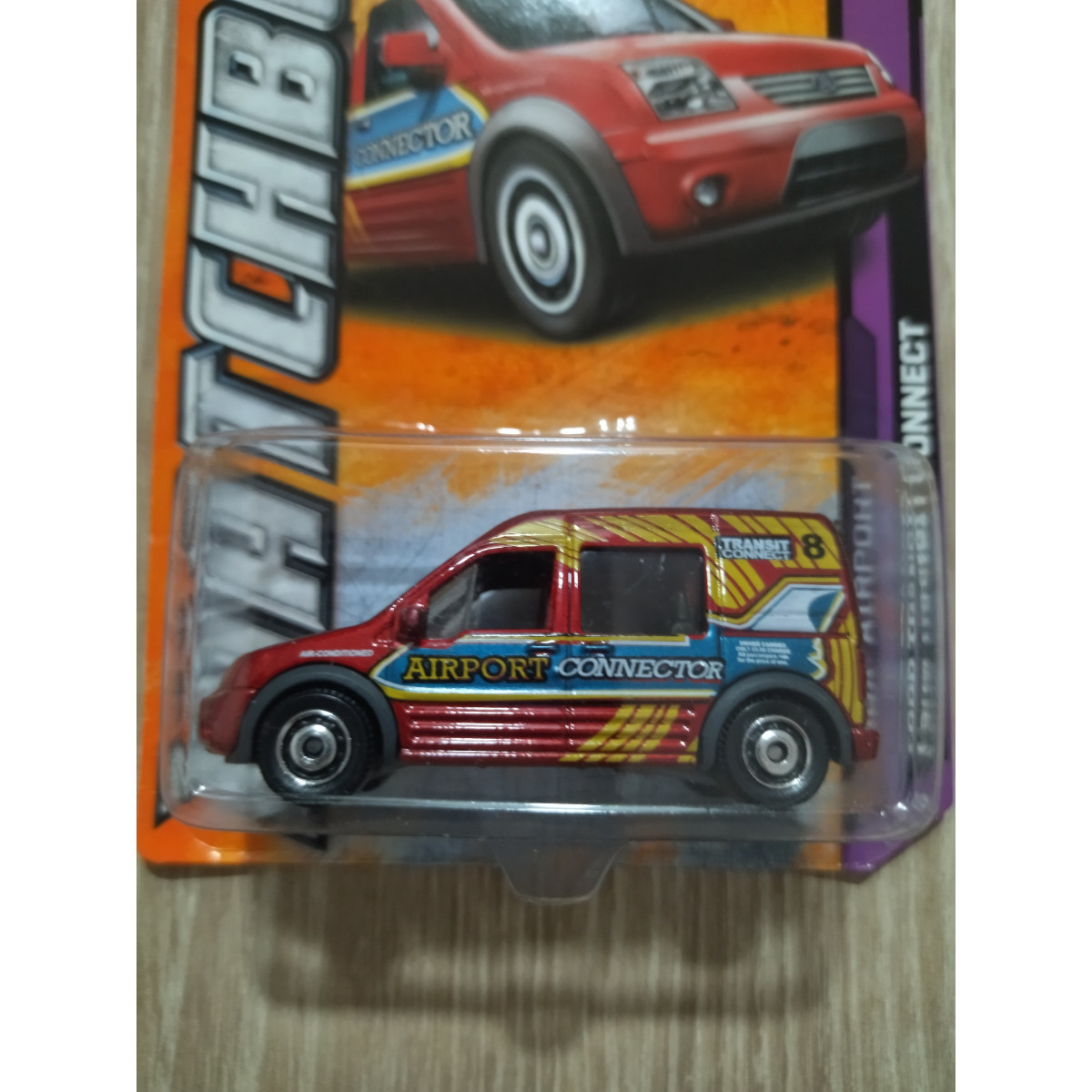 FORD TRANSIT CONNECT AIRPORT 1:64 MATCHBOX USA CARD - BCN STOCK CARS