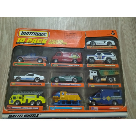 10 PACK STARTER COLLECTION 1:64 MATCHBOX - BCN STOCK CARS