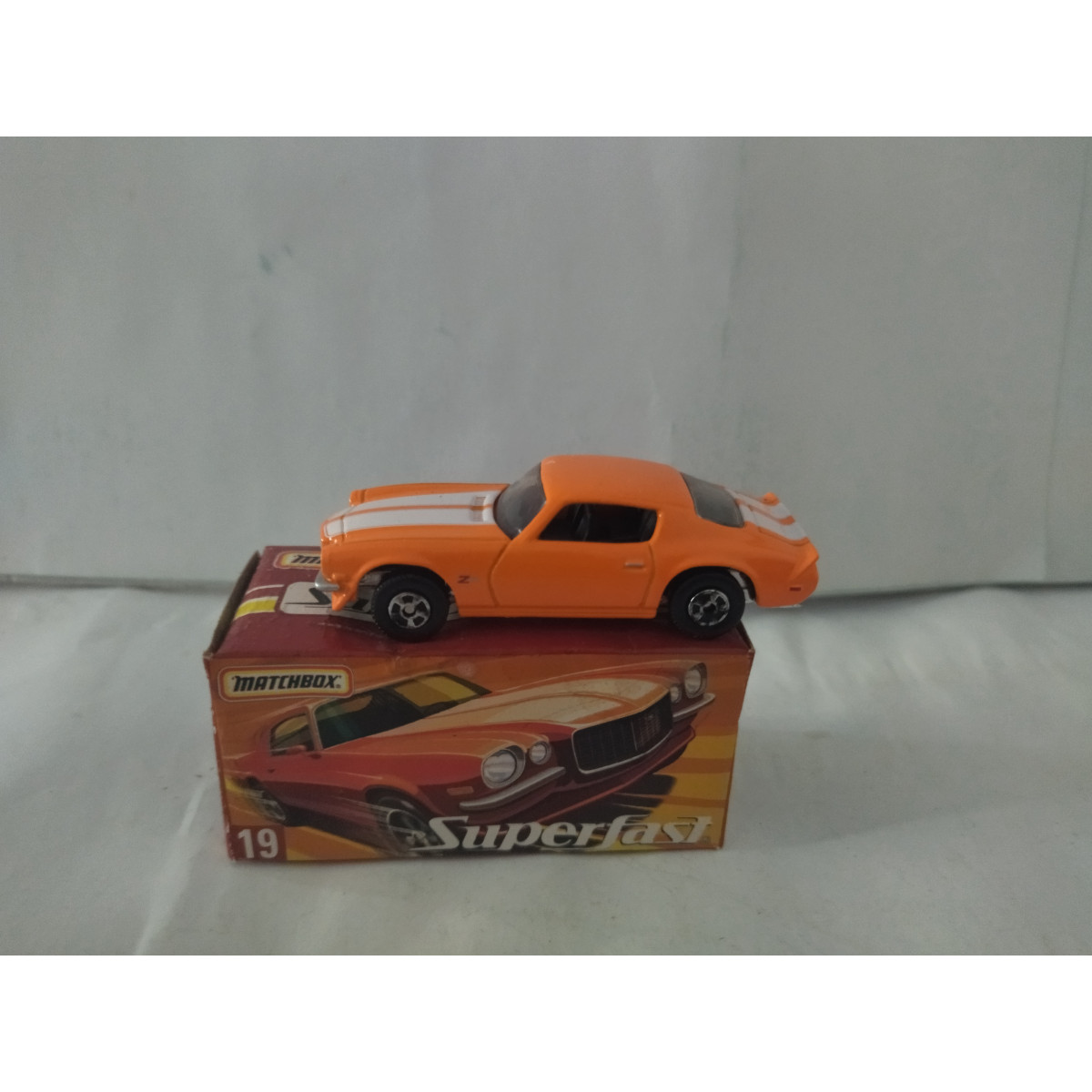 CHEVROLET CAMARO Z-28 SUPERFAST n19 1:64 MATCHBOX OPEN BOX/CAJA ABIERTA ...