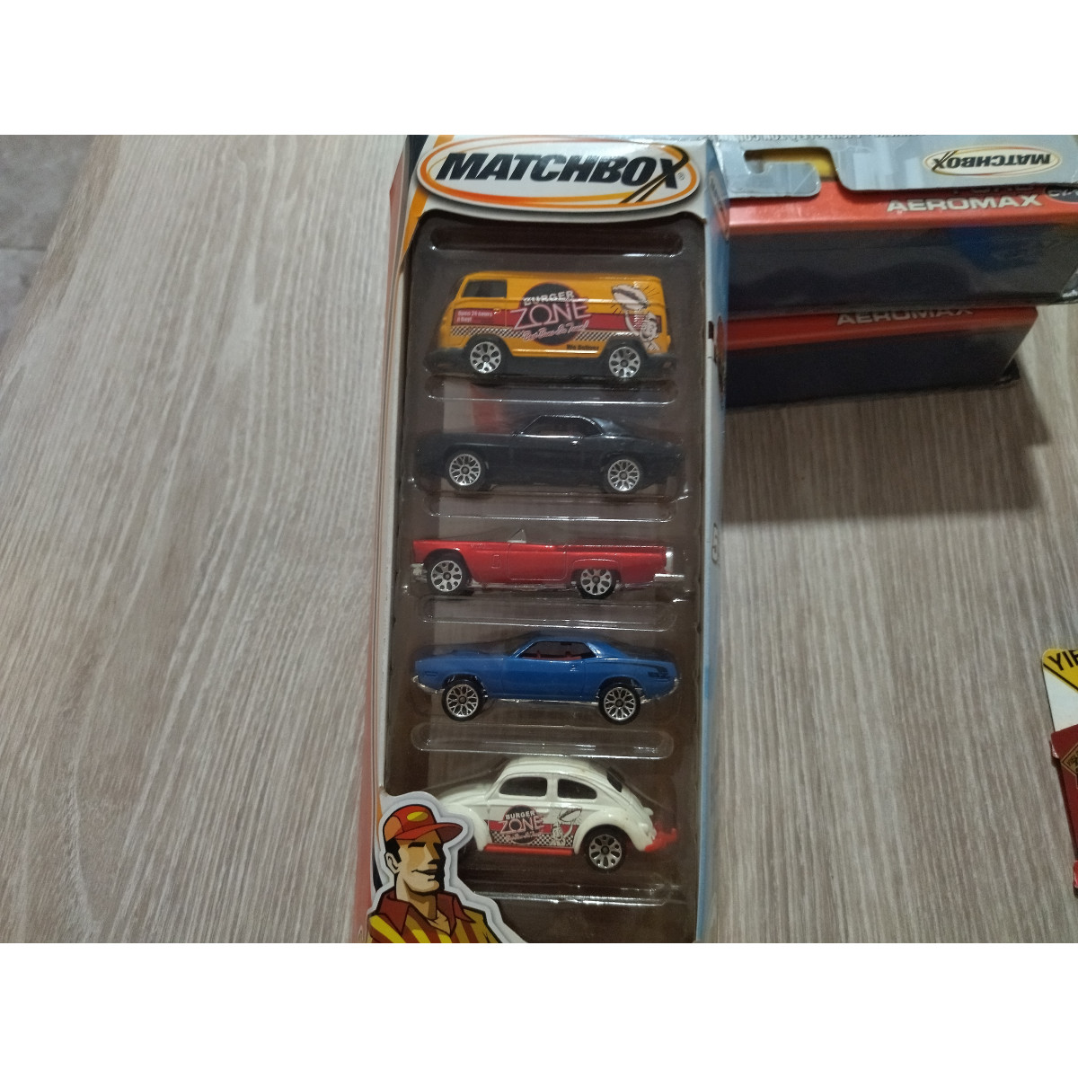 MBX BURGER ZONE 5-PACK VEHICLES ASSORT ( VW FORD ) 1:64 MATCHBOX - BCN ...
