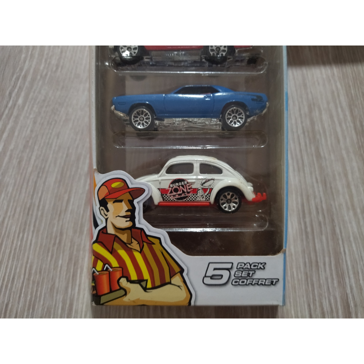 MBX BURGER ZONE 5-PACK VEHICLES ASSORT ( VW FORD ) 1:64 MATCHBOX - BCN ...