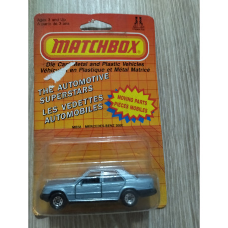 MERCEDES-BENZ W124 300E BLUE LIGHT MB58 1:61/apx 1:64 MATCHBOX W/BOX ...