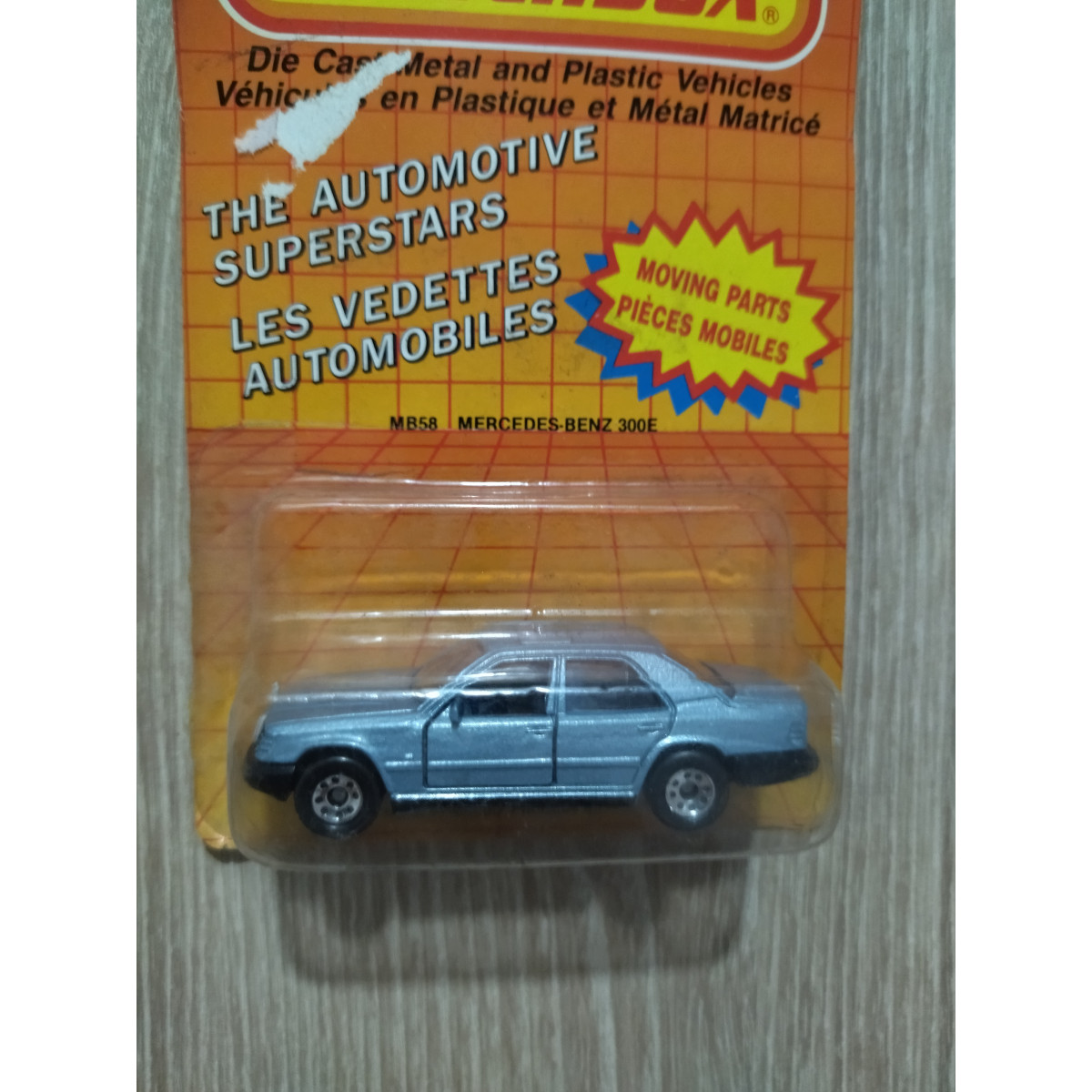 MERCEDES-BENZ W124 300E BLUE LIGHT MB58 1:61/apx 1:64 MATCHBOX W/BOX ...