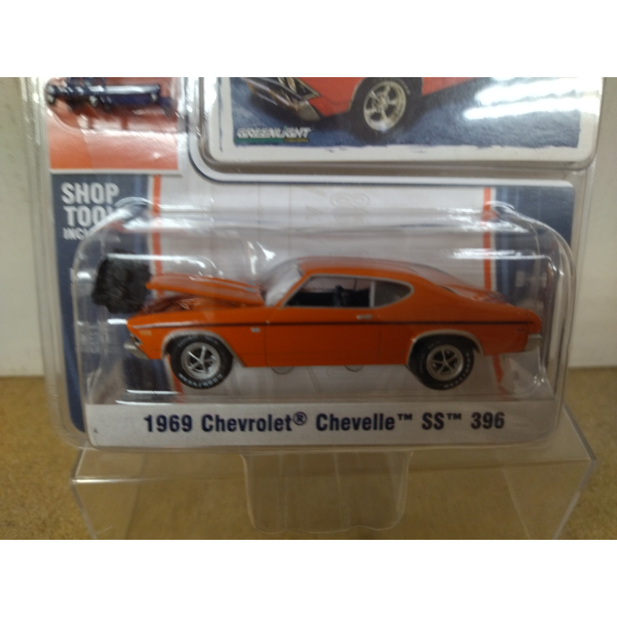 CHEVROLET CHEVELLE 1969 SS 396 HUGGER ORANGE GL MUSCLE 1:64 GREENLIGHT ...