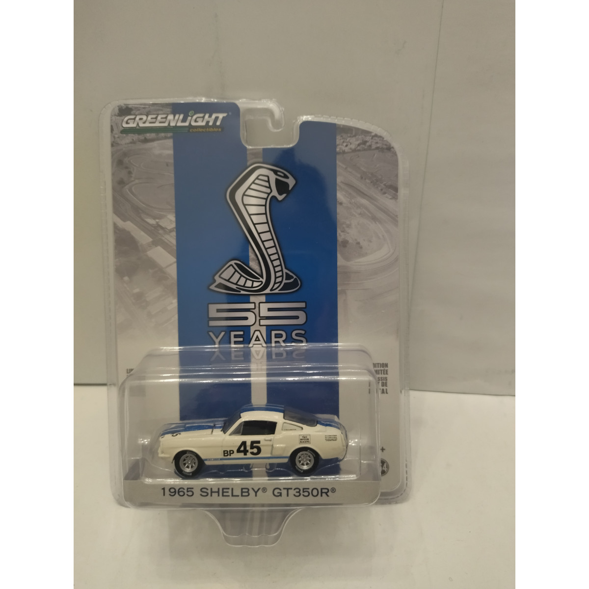 SHELBY GT350R 1965 55TH ANNIVERSARY 1:64 GREENLIGHT - BCN STOCK CARS