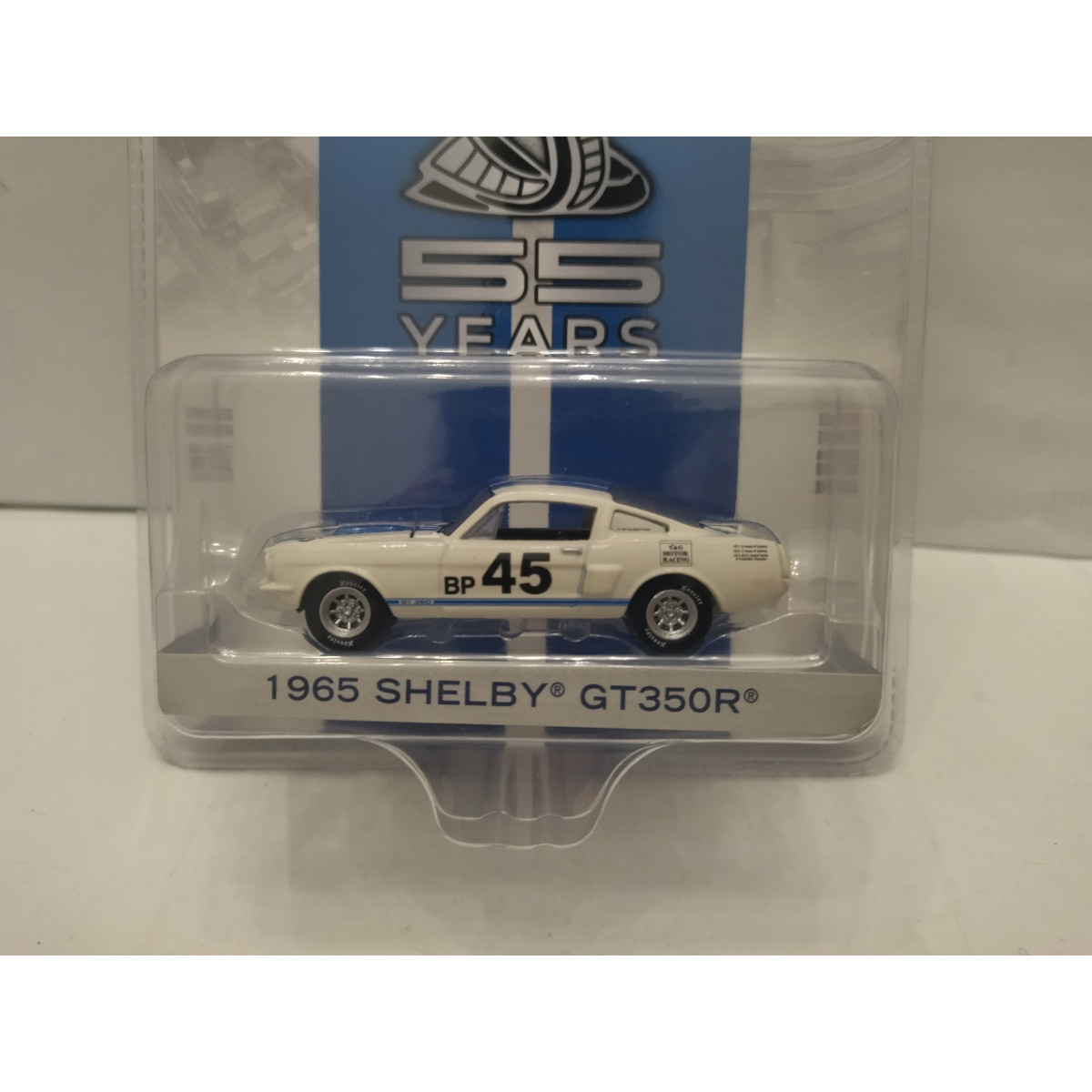 SHELBY GT350R 1965 55TH ANNIVERSARY 1:64 GREENLIGHT - BCN STOCK CARS