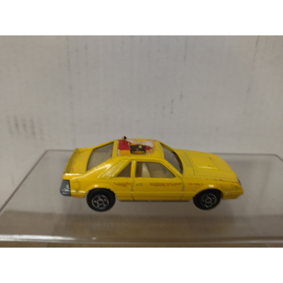FORD MUSTANG YELLOW apx 1:64 NOREV MINI JET NO BOX - BCN STOCK CARS