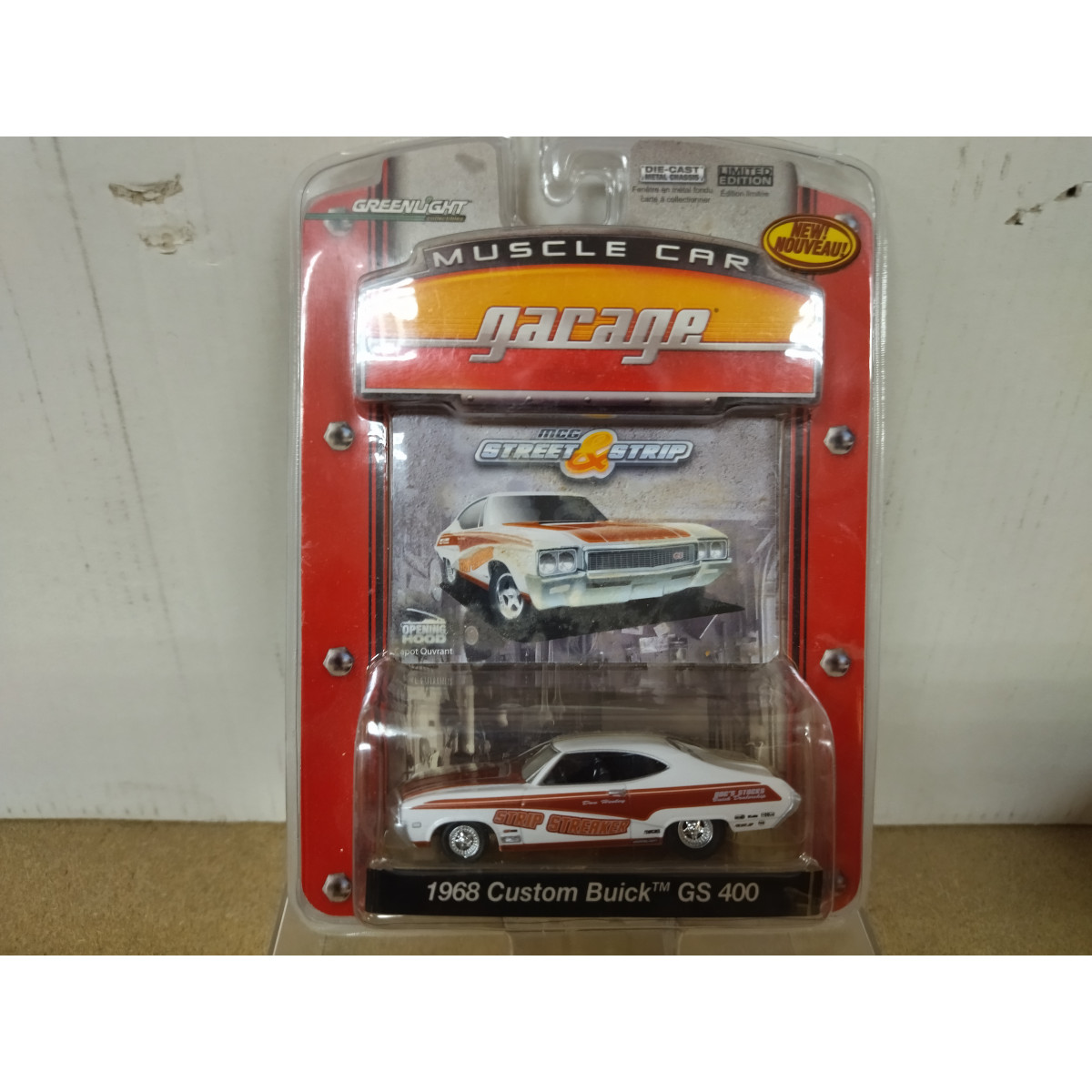 BUICK GS 400 1968 CUSTOM GARAGE 1:64 GREENLIGHT - BCN STOCK CARS