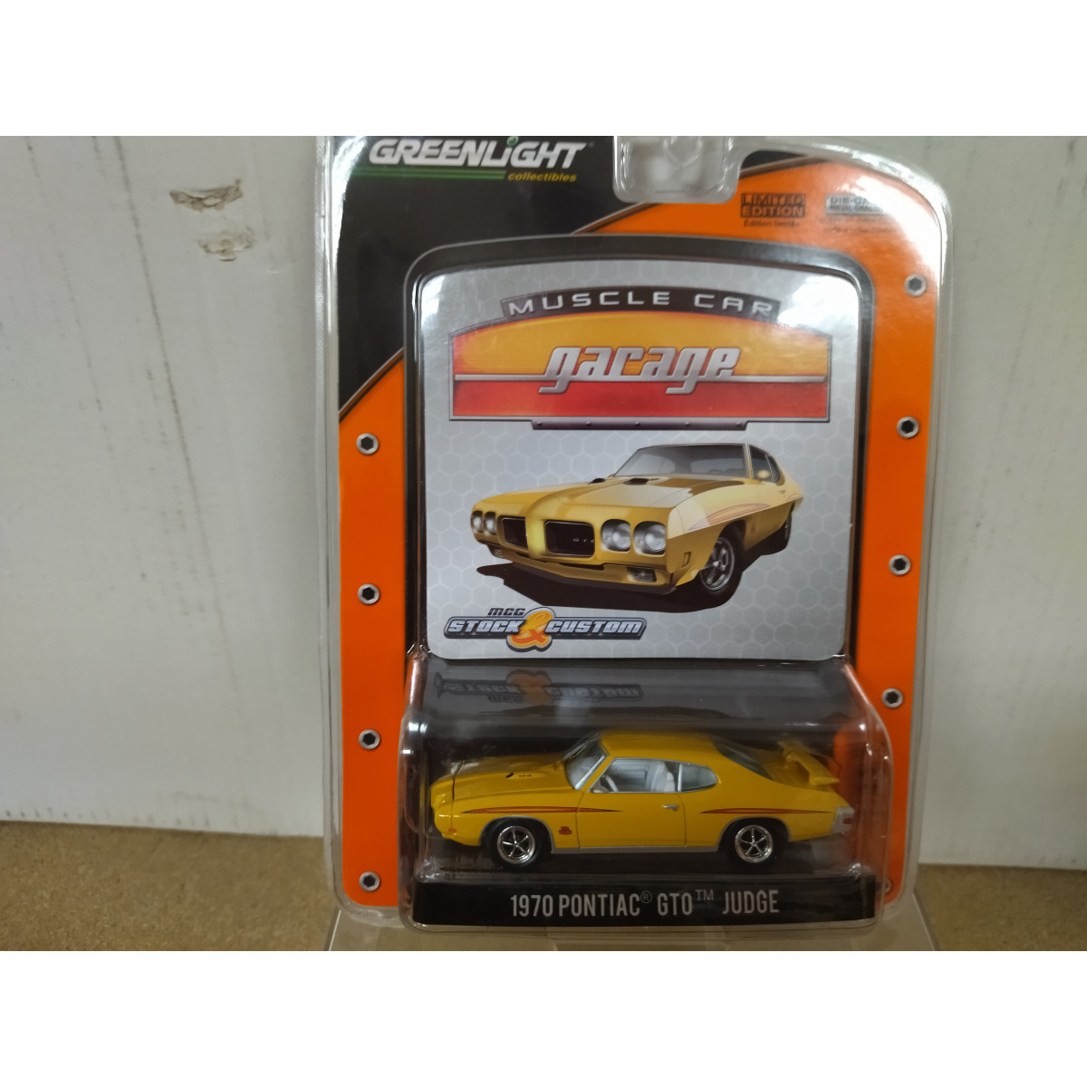 PONTIAC GTO 1970 JUDGE GARAGE 1:64 GREENLIGHT - BCN STOCK CARS