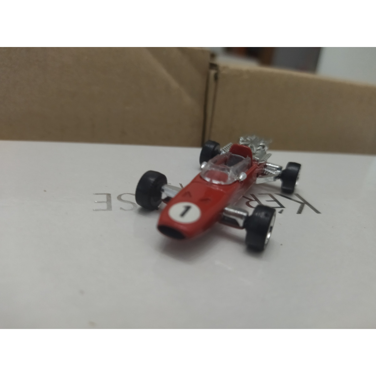 FERRARI FORMULA 2 RED 1:66/apx 1:64 SCHUCO 306840 VINTAGE GERMANY NO ...