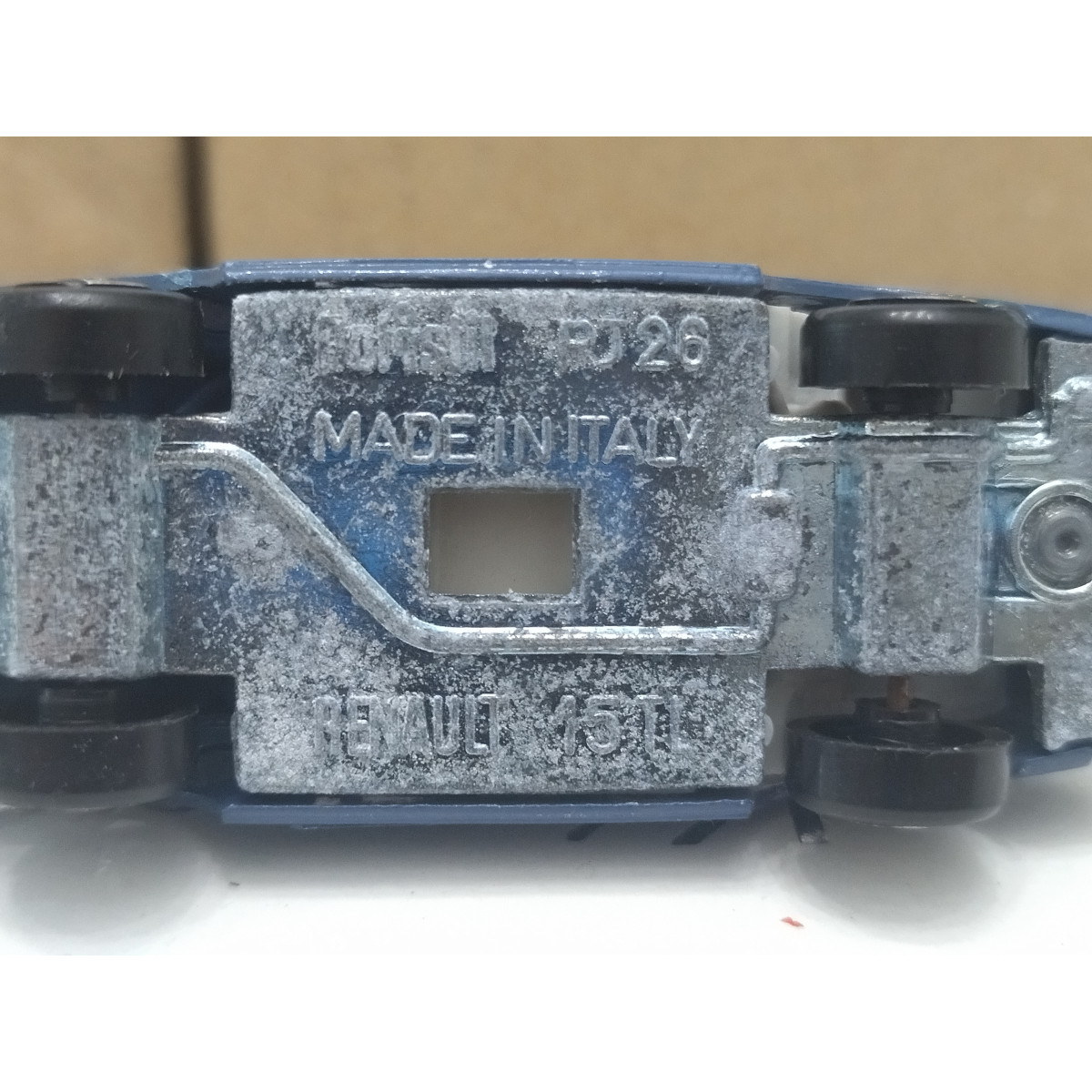 RENAULT 15 TL BLUE apx 1:64 POLISTIL RJ26 NO BOX/VINTAGE MADE ITALY ...