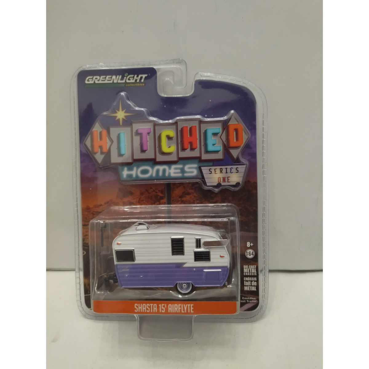 SHASTA 15´AIRFLYTE CARAVANA/ROULOTTE HITCHED HOMES 1:64 GREENLIGHT ...