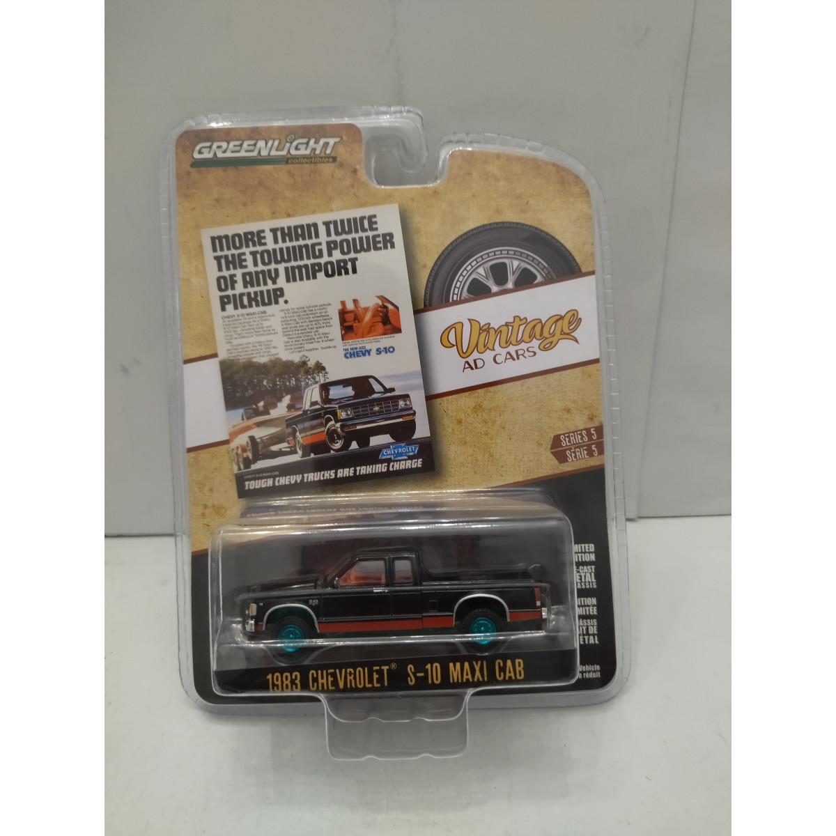 CHEVROLET S-10 1983 MAXI CAB VINTAGE AD CARS GREENMACHINE 1:64 ...