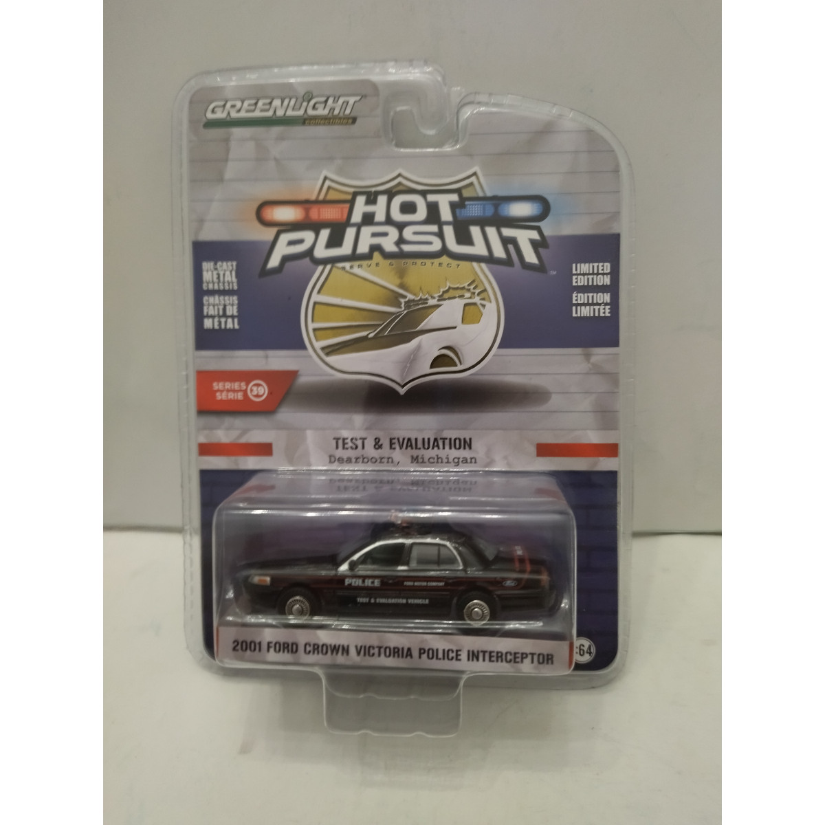 FORD CROWN VICTORIA POLICE INTERCEPTOR 2001 USA POLICE TEST 1:64 ...