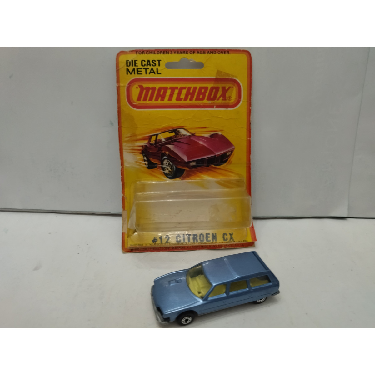 CITROEN CX BREAK LIGHT BLUE MB12 1:64 MATCHBOX DEFECT CAR AND BOX - BCN ...