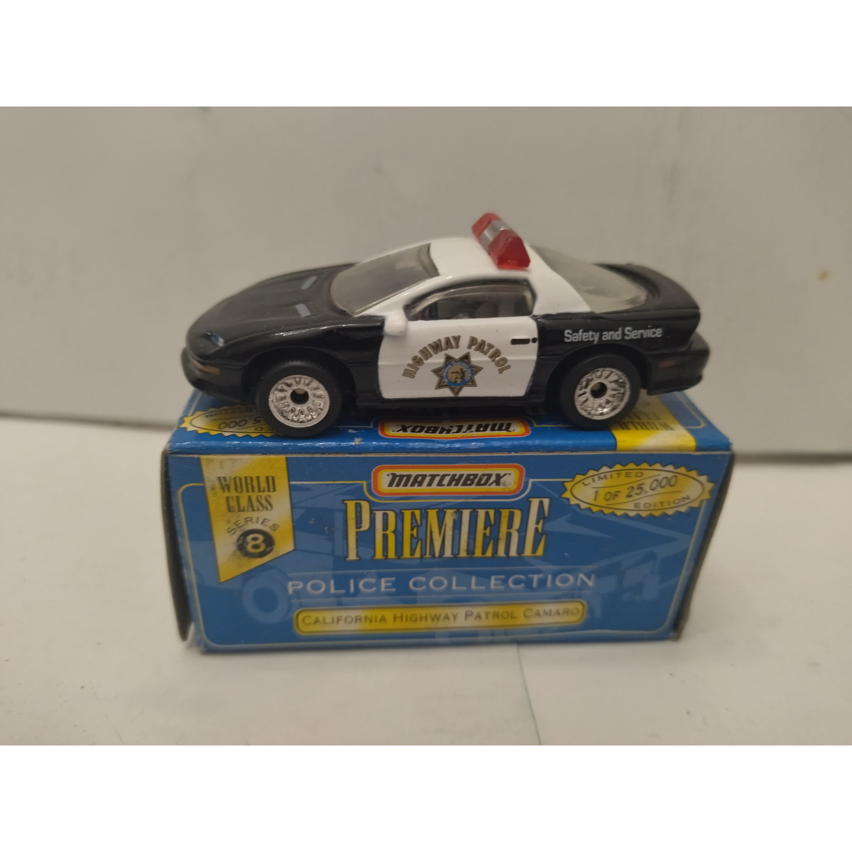 CHEVROLET CAMARO CALIFORNIA HIGHWAY PATROL 1:64 MATCHBOX PREMIERE BOX ...