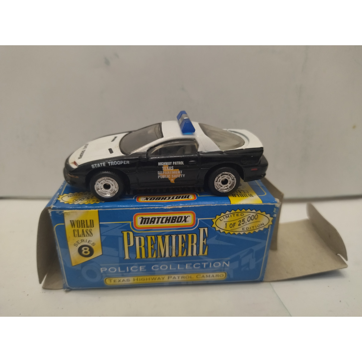 CHEVROLET CAMARO TEXAS HIGHWAY PATROL 1:64 MATCHBOX PREMIERE BOX ...