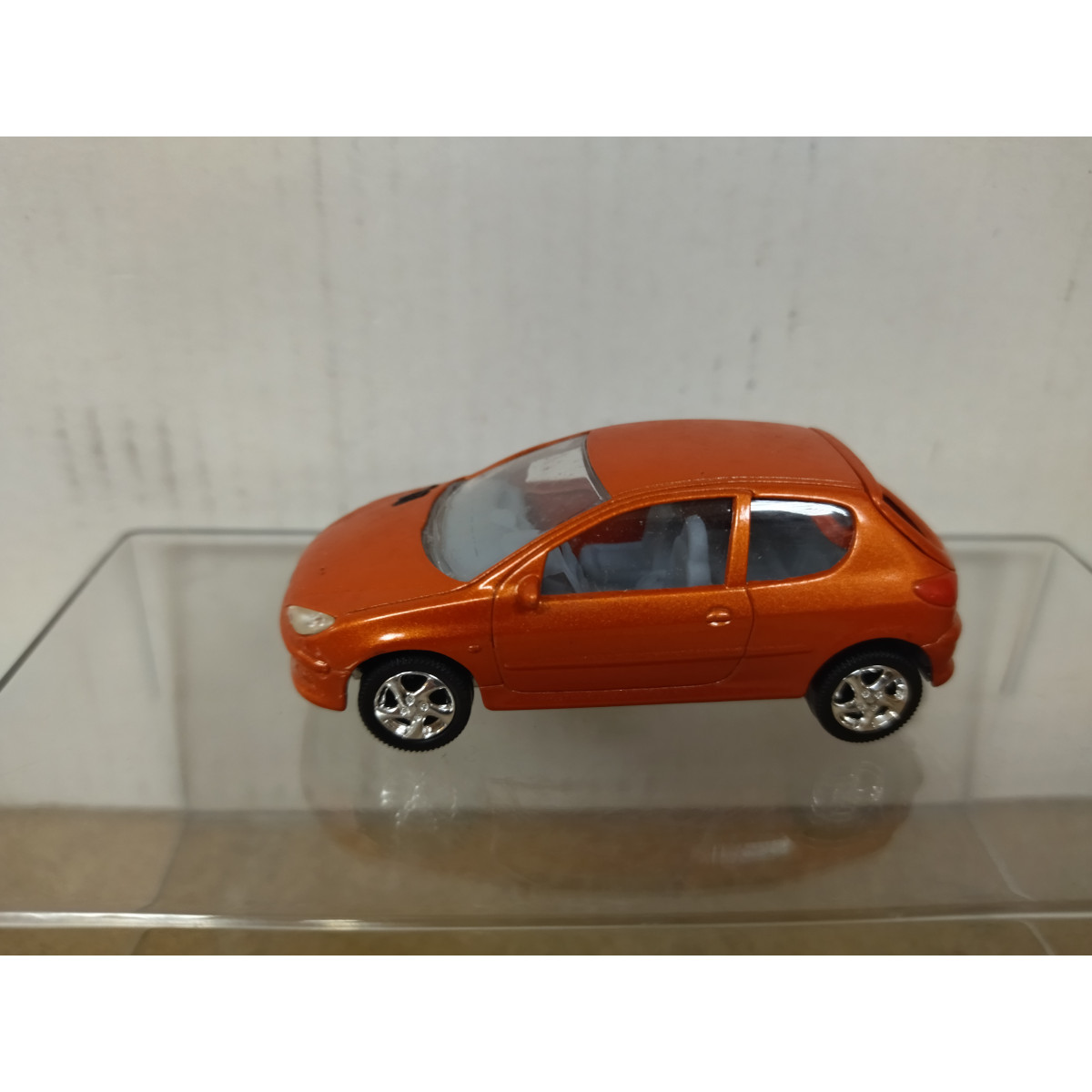 PEUGEOT 206 ORANGE apx 1:64 NOREV 3 INCHES (7,5cm) NO BOX - BCN STOCK CARS