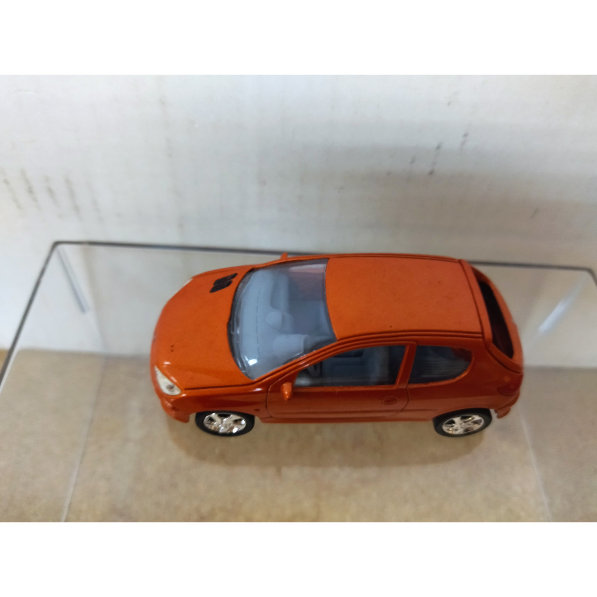 PEUGEOT 206 ORANGE apx 1:64 NOREV 3 INCHES (7,5cm) NO BOX - BCN STOCK CARS