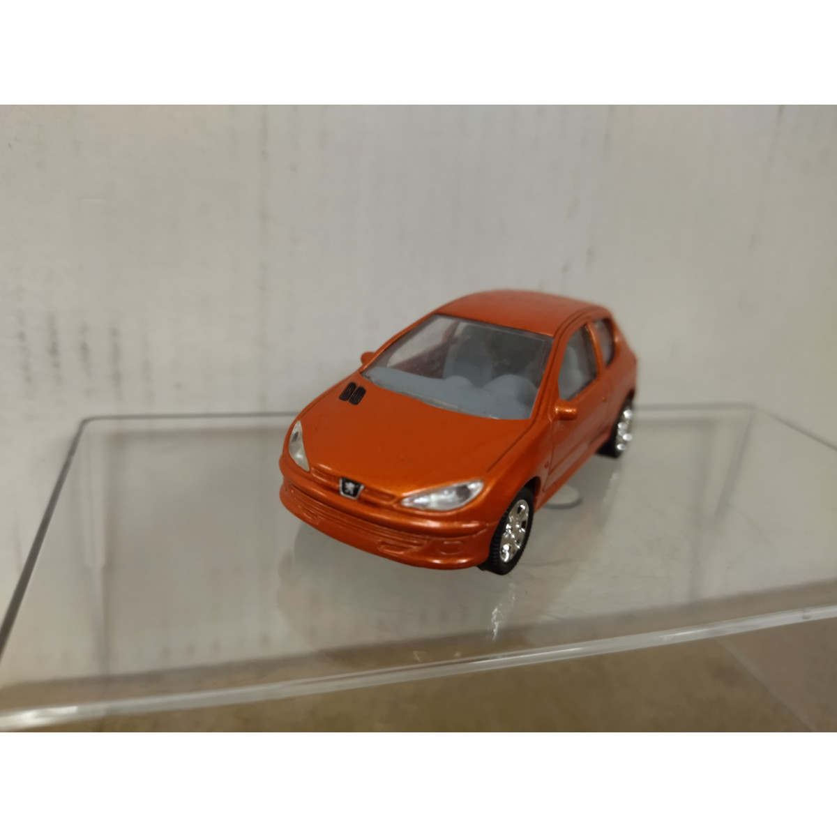 PEUGEOT 206 ORANGE apx 1:64 NOREV 3 INCHES (7,5cm) NO BOX - BCN STOCK CARS