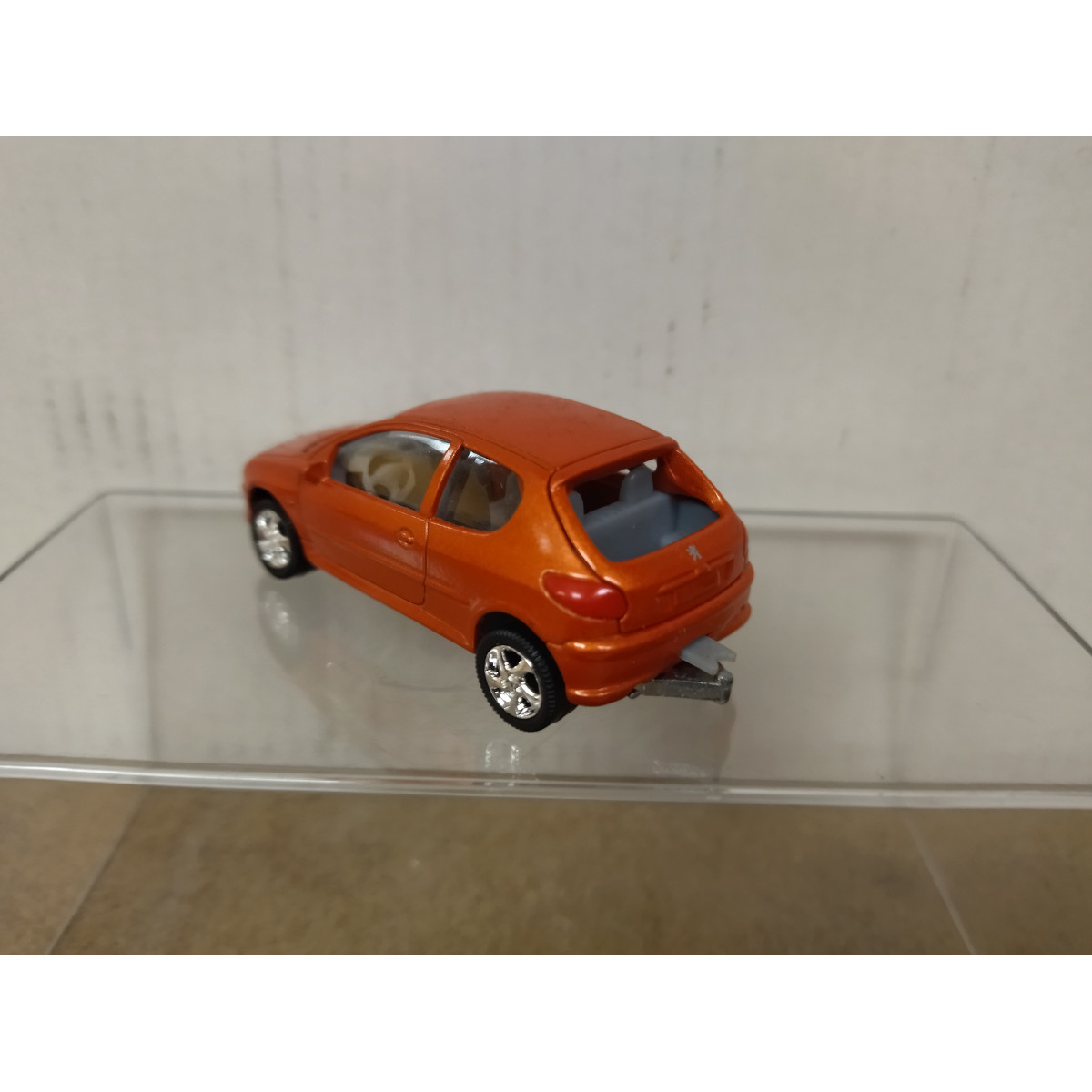 PEUGEOT 206 ORANGE apx 1:64 NOREV 3 INCHES (7,5cm) NO BOX - BCN STOCK CARS