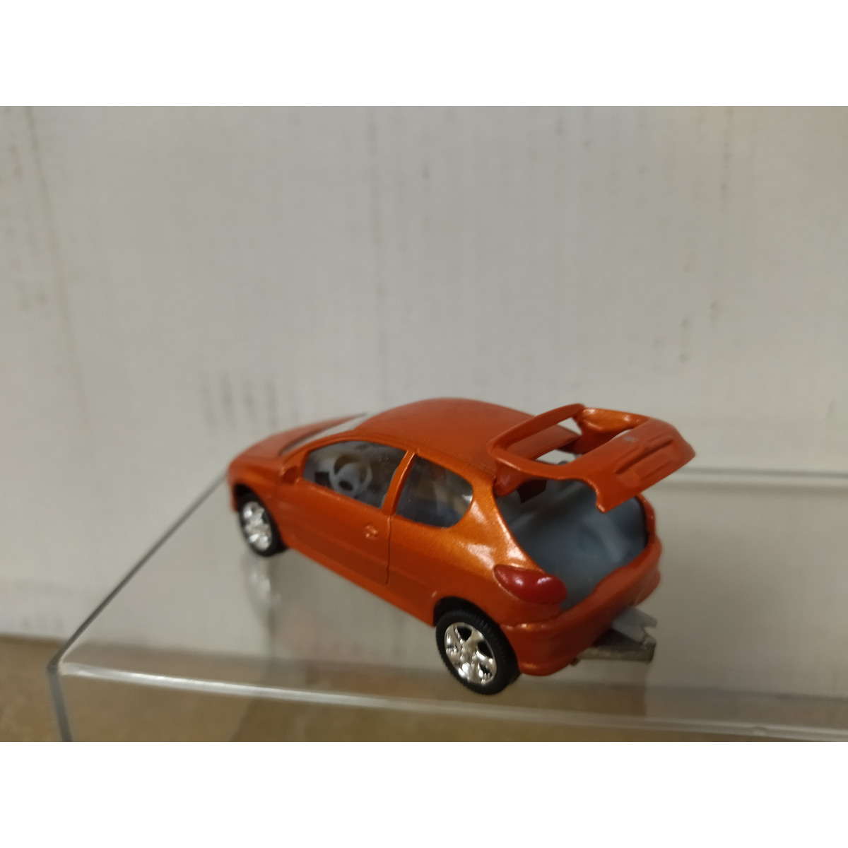 PEUGEOT 206 ORANGE apx 1:64 NOREV 3 INCHES (7,5cm) NO BOX - BCN STOCK CARS