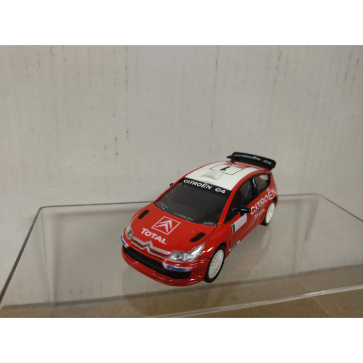 CITROEN C4 WRC RED/WHITE RALLY TOTAL apx 1:64 NOREV 3 INCHES (7,5cm ...