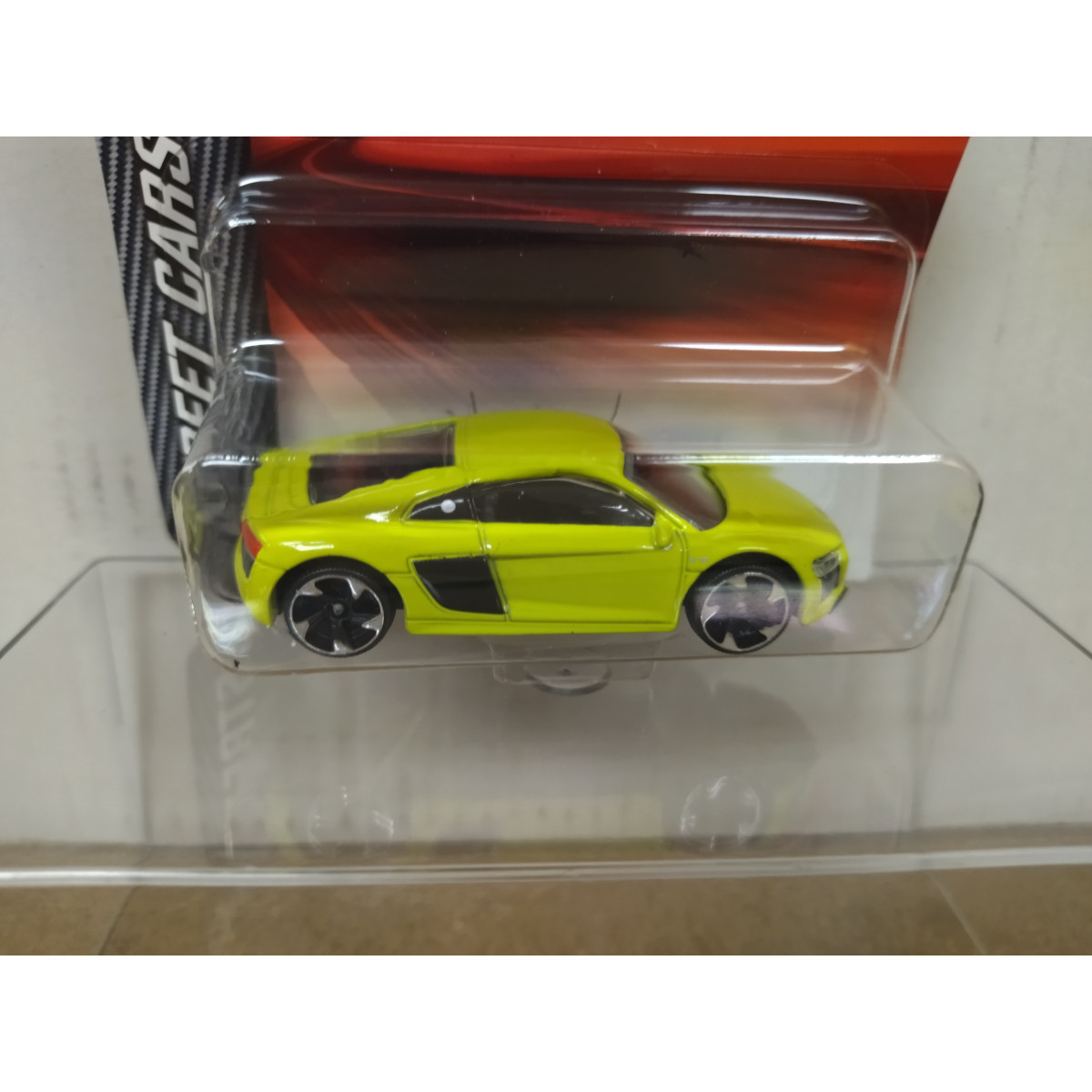 AUDI R8 MK2 COUPE LIME GREEN STREET CARS 1:58/apx 1:64 MAJORETTE 237F ...