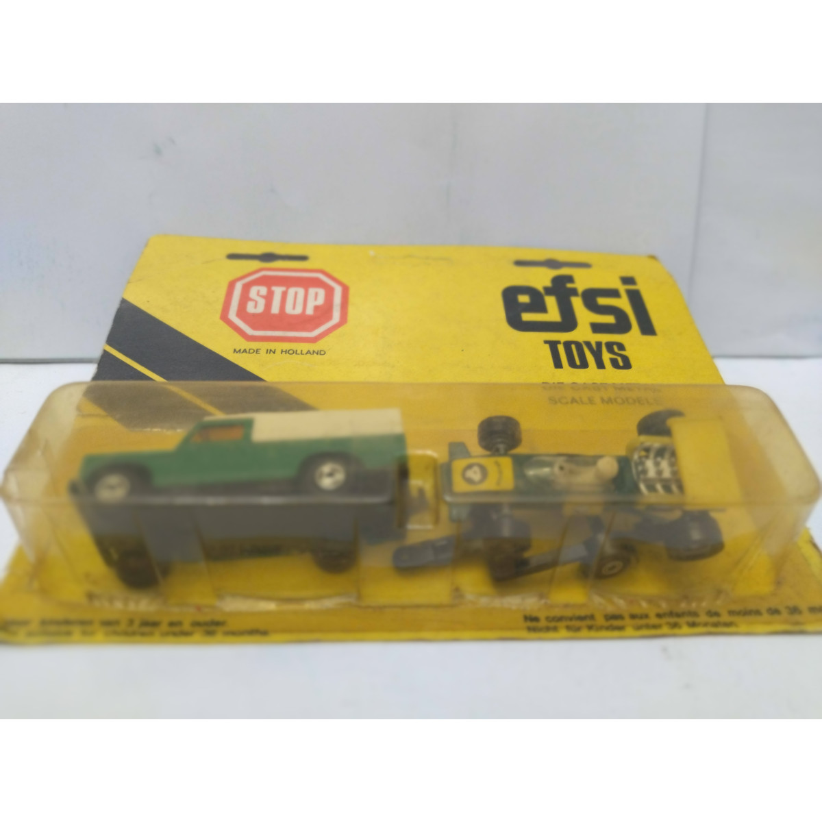 LAND ROVER 109 PICKUP + TRAILER + FORMULA F1 1:63/ apx 1:64 EFSI ...