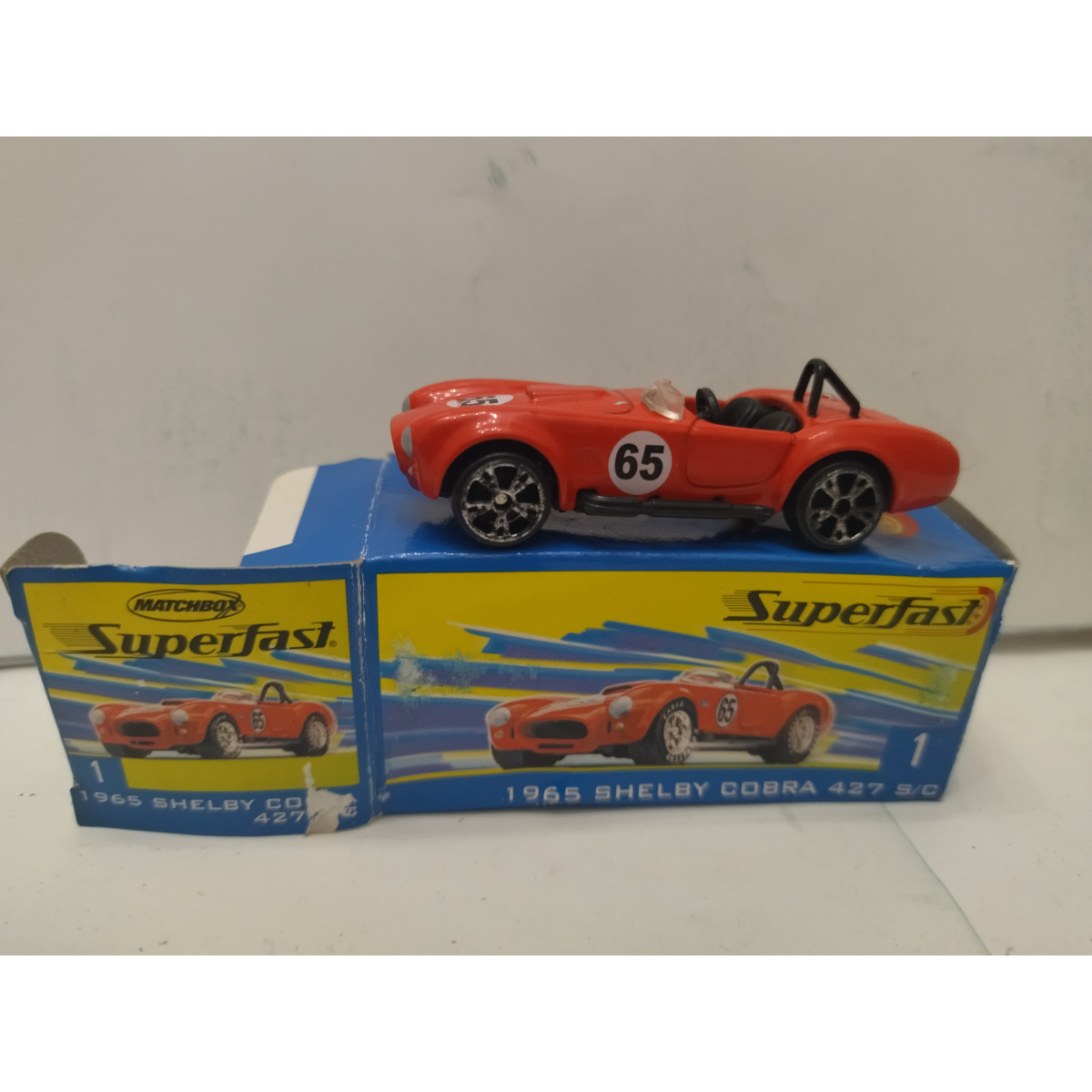 SHELBY COBRA 427 S/C 1965 SUPERFAST n1 1:64 MATCHBOX OPEN BOX/CAJA ...