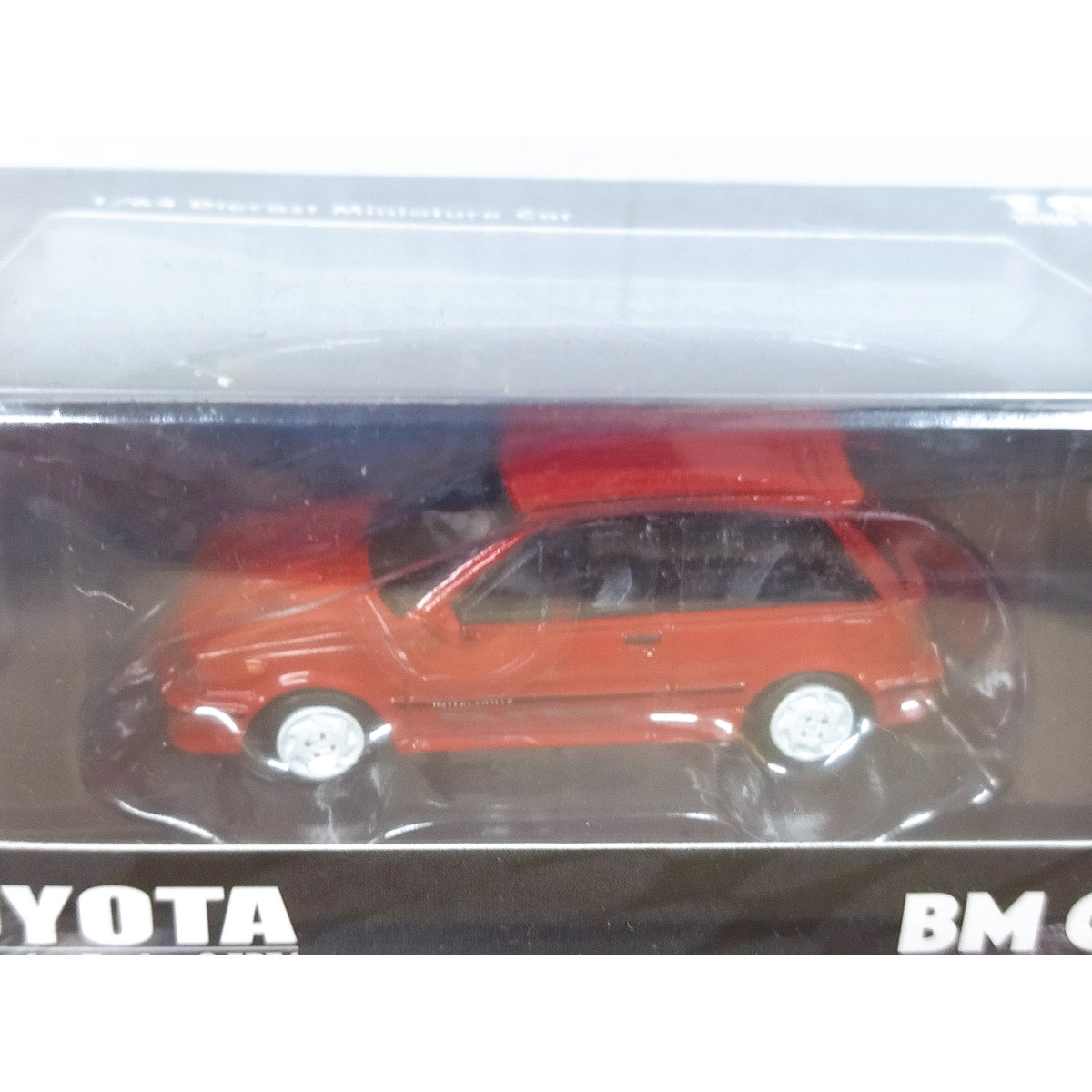 TOYOTA STARLET 1988 TURBO S EP71 RED LHD 1:64 BM CREATIONS - BCN STOCK CARS