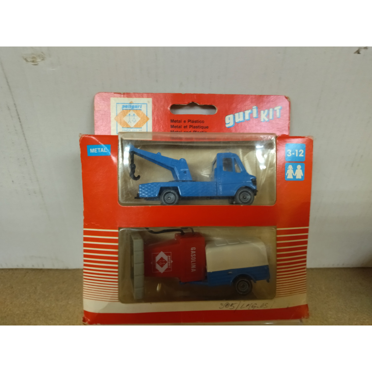 MERCEDES-BENZ TN/T1N 207D/307D GRUA/TOW BLUE + KIT 1:65 POLIGURI W/BOX ...