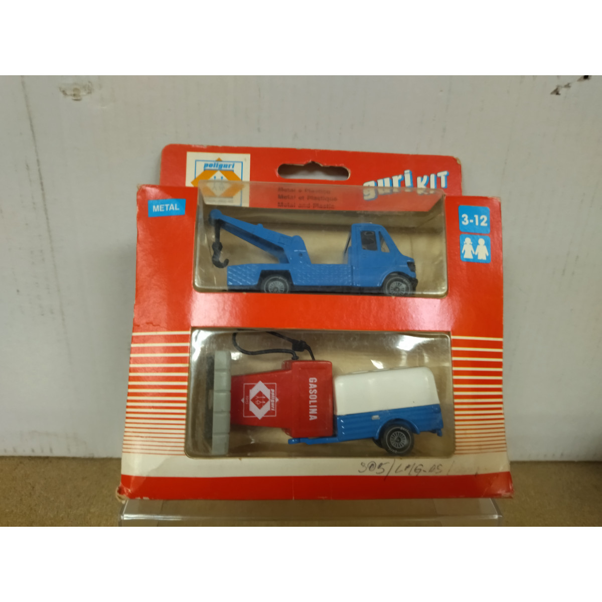 MERCEDES-BENZ TN/T1N 207D/307D GRUA/TOW BLUE + KIT 1:65 POLIGURI W/BOX ...