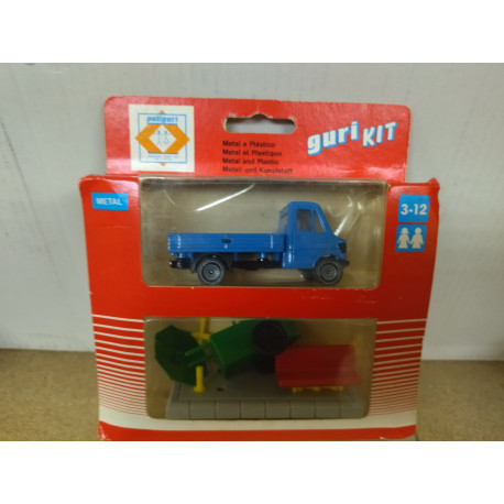 MERCEDES-BENZ TN/T1N 207D/307D PICKUP BLUE + KIT 1:65 POLIGURI W/BOX ...